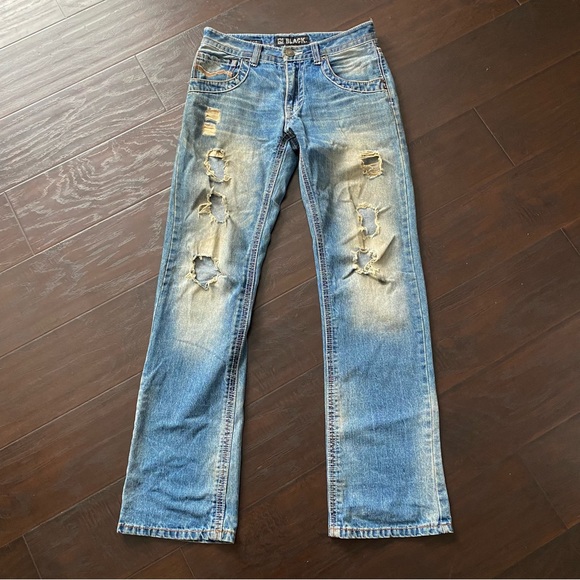 Jeans | Mens Distressed Bootcut Jeans 28x32 | Poshmark